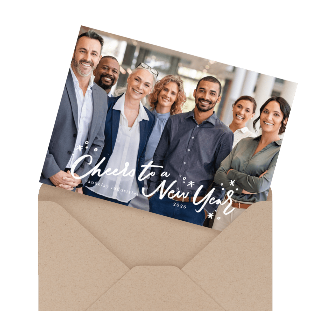 Business New Year Cards — Mailed For You | Postable